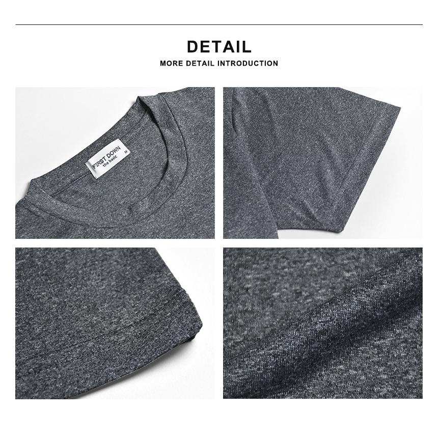 FIRST DOWN EXPLORATION GEAR Tシャツ メンズ 半袖 接触冷感 縦横ストレッチ ドライ 吸汗速乾 FIRSTDOWN the basic 送料無料 通販Y ...