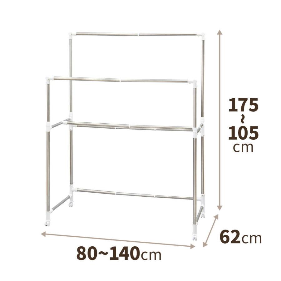 天馬 PORISH ポーリッシュ いっぱい干せる伸縮自在多機能物干し PS-30【お得な2個セット】 : t-ps30-2 : AROTHOヤフー店 - 通販 - Yahoo!ショッピング