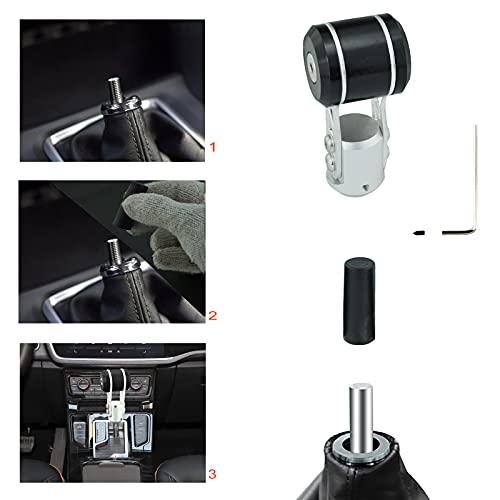 Lunsom T型シフトノブ メタルギアシフトノブ プッシュ オートマとマニュアル車に適用します (ブラック) : AROUNDSTORE - 通販 - Yahoo!ショッピング