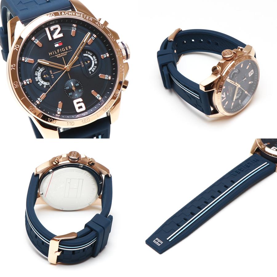 TOMMY HILFIGER トミーヒルフィガー tommy hilfiger メンズ マルチファンクション 腕時計 1791474 ネイビー ...