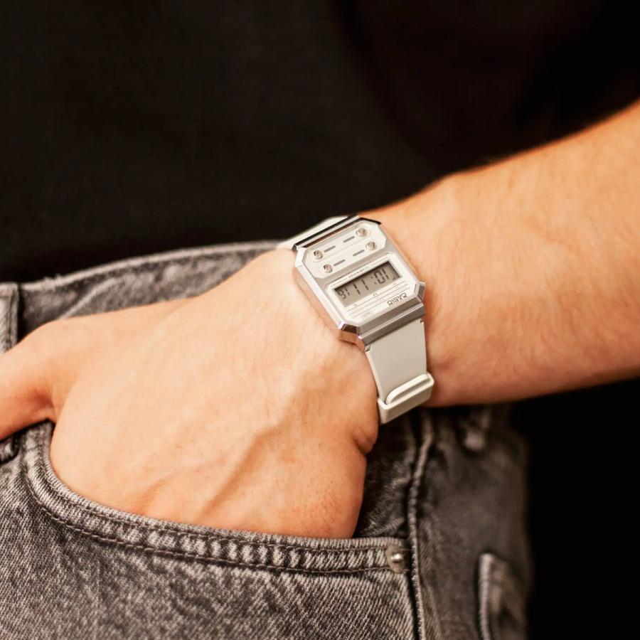 CASIO カシオ Edgy Collection A100WEF-3A A100WEF-8A エイリアン 復刻版 腕時計 くすみカラー オリーブ サンド デジタルウォッチ : 腕時計の ...