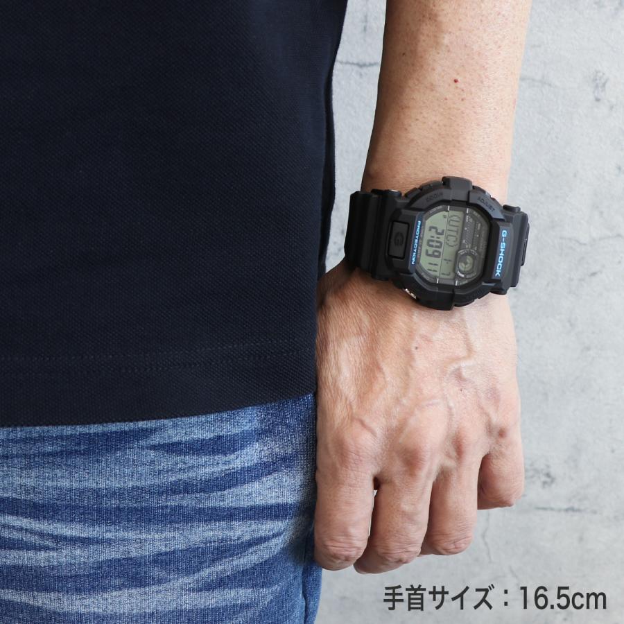 【バイブレーションアラーム】G-SHOCK ジーショック CASIO カシオ メンズ 腕時計 GD-350-1C ブラック ブルー 振動 ...