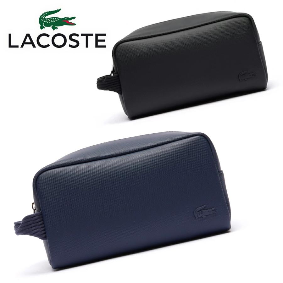 LACOSTE ラコステ セカンドバッグ ポーチ NH4426 ブラック LACOSTE ラコステ セカンドバッグ ポーチ NH4426 ブラック
