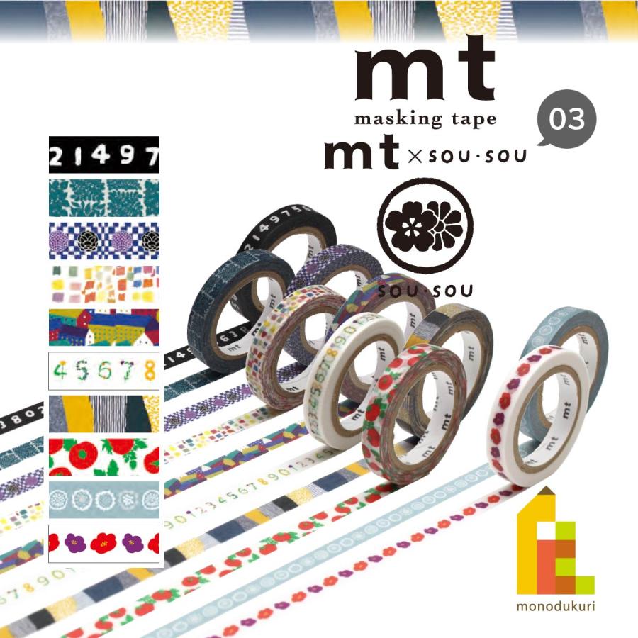 mt 【ネコポス可】 カモ井加工紙 mt×【SOU・SOU(ソウソウ)】 7mm×7m(MTSOU01〜05・11〜15) : Art&Craft Lab - 通販 - Yahoo!ショッピング