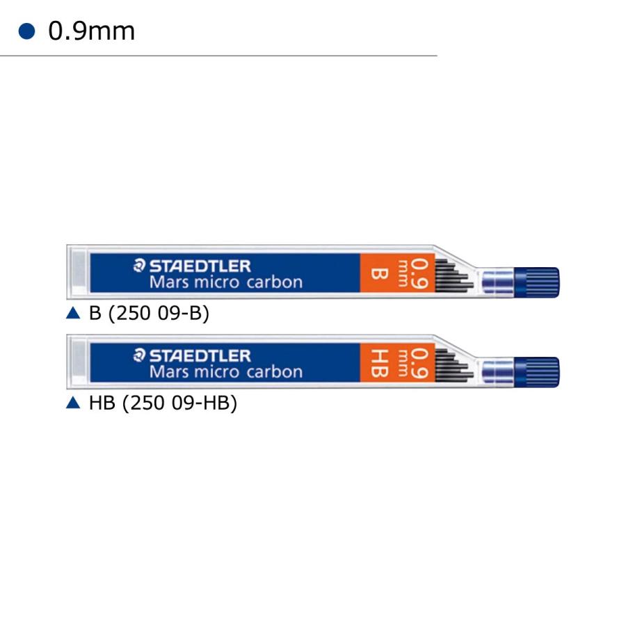 【日本正規品】 ステッドラー (STAEDTLER) シャープ替芯 マルス マイクロカーボン 0.5/0.7/0.9mm 【2B/B/HB/F/H/2H】 : Art&Craft Lab ...