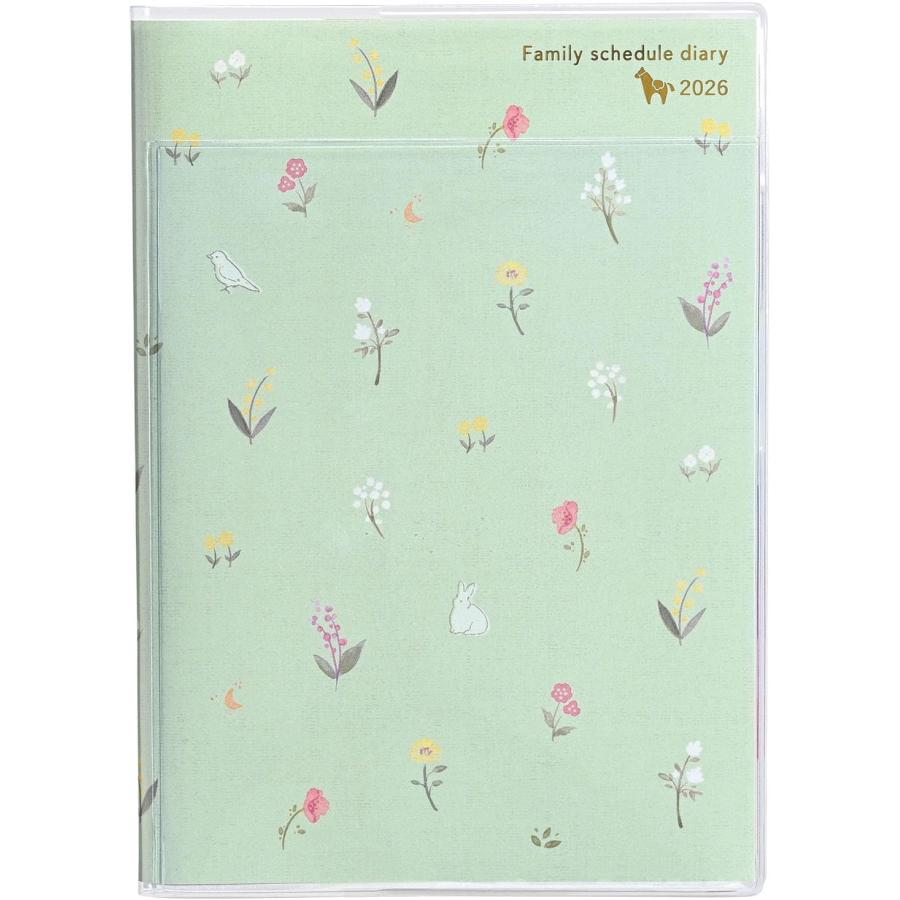 クツワ 手帳 家族手帳 2026年 B6 ウィークリー 日曜始まり フラワーグリーン 135SHA 2025年12月始まり : ART&BUNGU～IN KOBE～ - 通販 - Yahoo ...