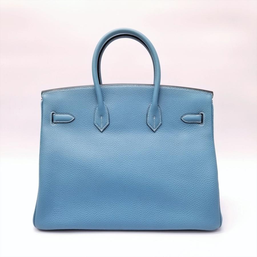 HERMES エルメス バーキン35 ブルージーン □H刻印 シルバー HERMES エルメス バーキン35 ブルージーン □H刻印 シルバー