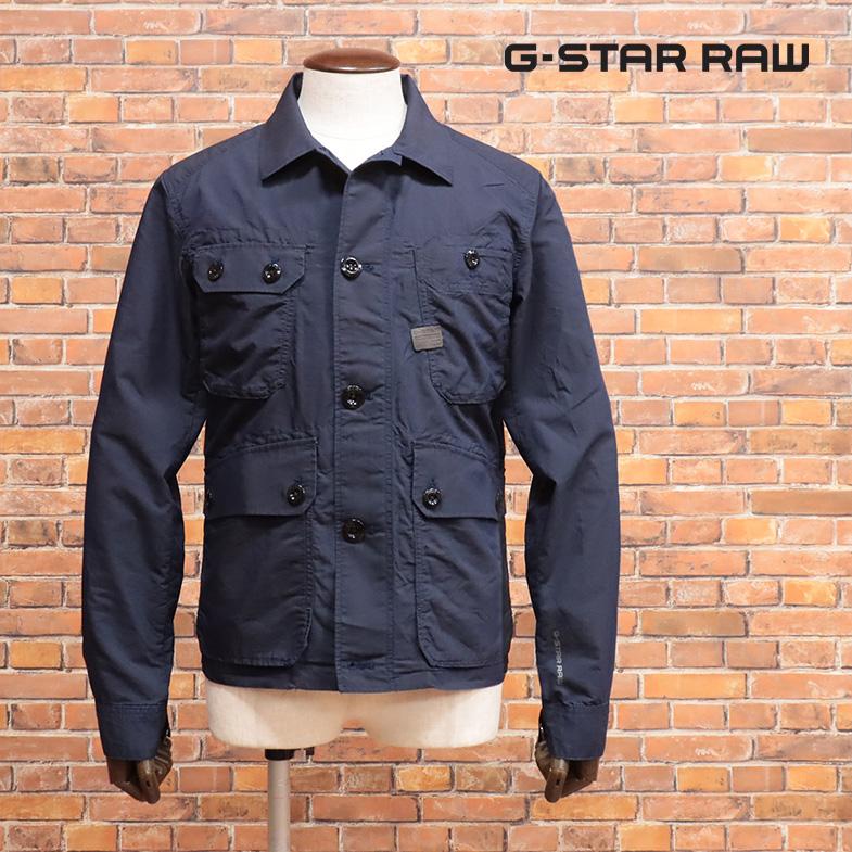 G-STAR RAW 【期間限定ポイント5倍】G-STAR ミリタリー ブルゾン FIELD OVERSHIRT D17002-C282 製品染め加工 ワイルド こなれ感 サーフ ストリート ...
