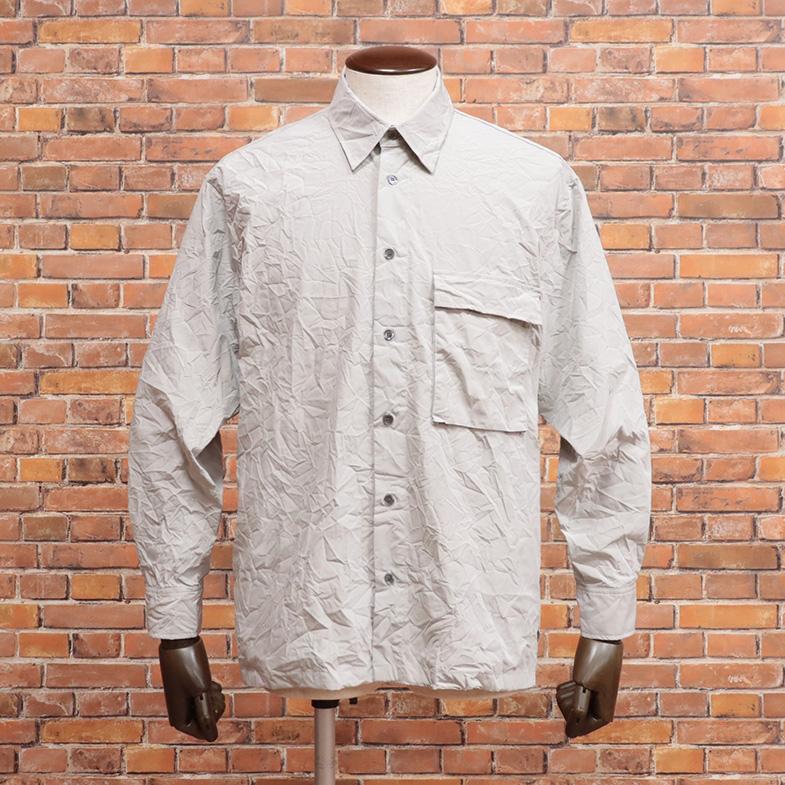 Et baas シワ加工 ケイパブル シャツ 日本製 ワッシャークロス 胸ポケット 眼鏡拭き サイドスリット ボックスシルエット 長袖 メンズ 紳士 エバース : アートフィッシュ - 通販 ...