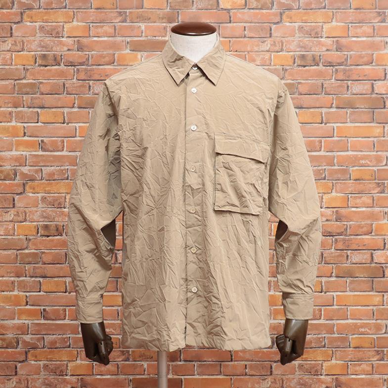 Et baas シワ加工 ケイパブル シャツ 日本製 ワッシャークロス 胸ポケット 眼鏡拭き サイドスリット ボックスシルエット 長袖 メンズ 紳士 エバース : アートフィッシュ - 通販 ...