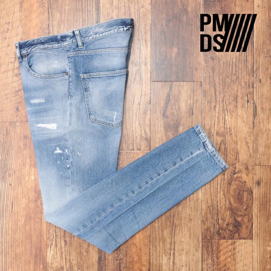 P.M.D.S. PMDS テーパード デニムパンツ PAUL ストレッチ ダメージ ペイント加工 イタリア製 30代 40代 メンズ お洒落 : アートフィッシュ - 通販 - Yahoo ...