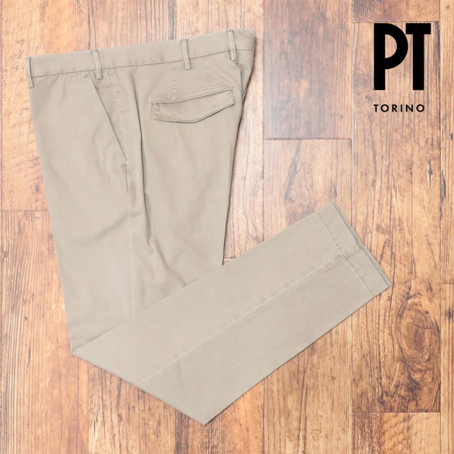 PT TORINO 【期間限定ポイント5倍】春夏 Torino チノ パンツ CO ALMAZ00SSM TU64 ストレッチ 製品染め ピーティートリノ 紳士 トラウザー ボトムス ...