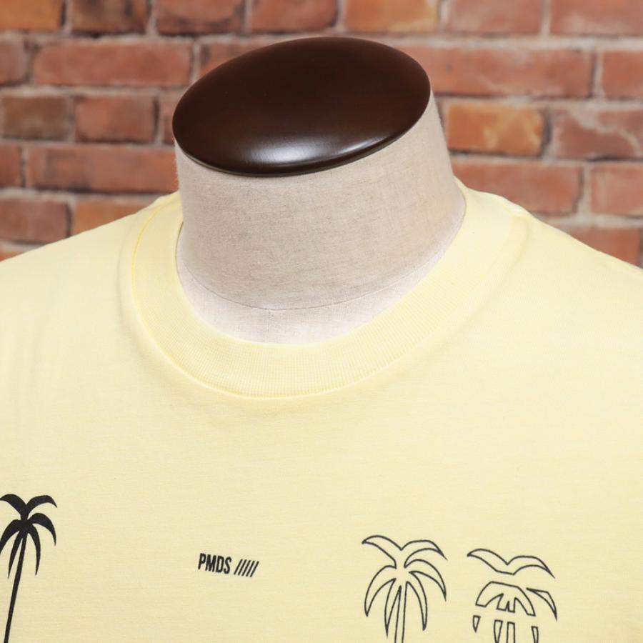 P.M.D.S. 【期間限定ポイント5倍】PMDS 丸首Tシャツ CLIPSO ジャージー快適 ヤシの木＆ロゴ プリント イタリア製 半袖 ストリート アメカジ メンズ : アートフィッシュ ...
