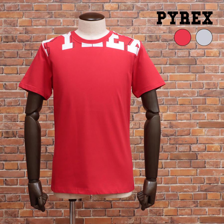 PYREX ロゴ プリントTシャツ 21EPB42112 ジャージー伸縮 ストリート 半袖 パイレックス メンズ : アートフィッシュ - 通販 - Yahoo!ショッピング