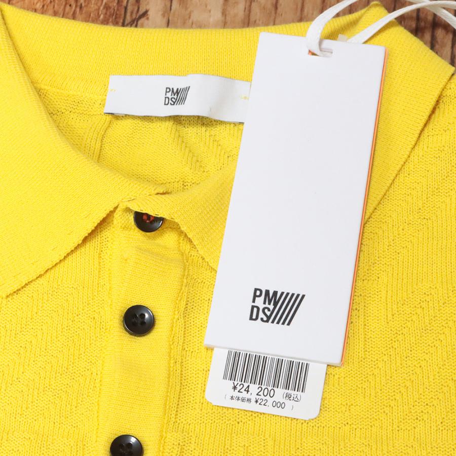 P.M.D.S. 2024春夏 PMDS サマーニット ポロ MORFU 清涼 透かし編み ジャガード ロゴ イタリア製 半袖 ピーエムディーエス メンズ : アートフィッシュ - 通販 ...