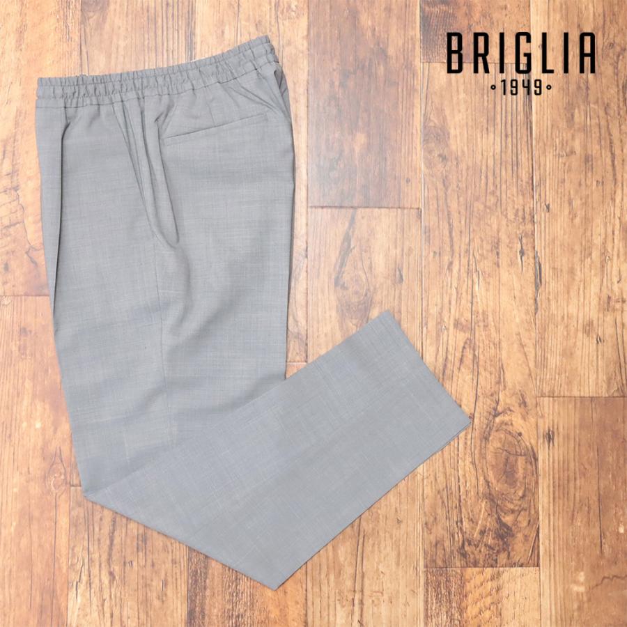 【期間限定ポイント5倍】24SS BRIGLIA 1949 イージーパンツ WIMBLEDONS 324082 清涼ウール ストレッチ サル ...