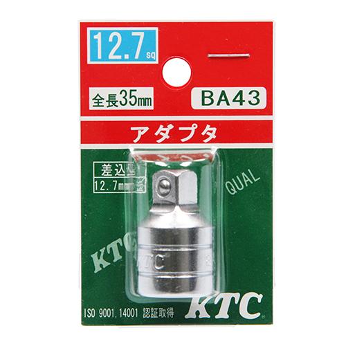 ソケットアダプタ(12.7) BA43-S KTC DIY 工具 道具 ドライバー レンチ スパナ ソケットレンチ 京都機械工具 60645 : 雑貨&カー用品 アーティクル - 通販 ...