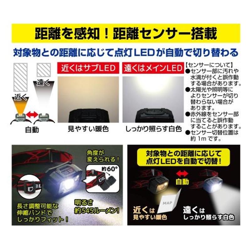 DBLTACT LED距離センサーヘッドライト 三共コーポレーション DT-HL-06 :4230101232:雑貨&カー用品 アーティクル - 通販 - Yahoo!ショッピング