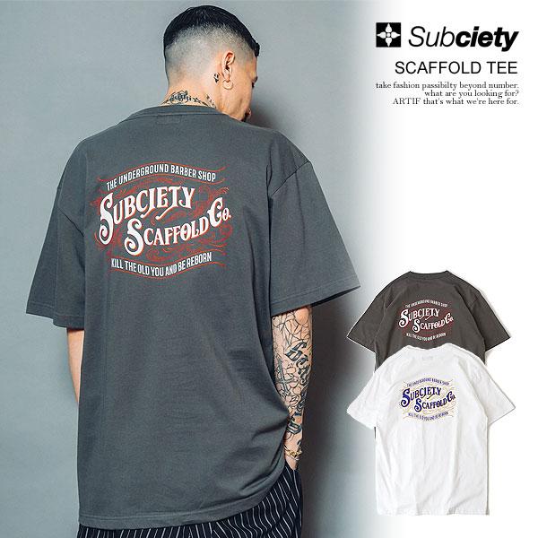 Subciety サブサエティ Tシャツ SUBCIETY SCAFFOLD TEE subciety メンズ 半袖 半袖TEE 送料無料 ストリート : ARTIF - 通販 - Yahoo ...