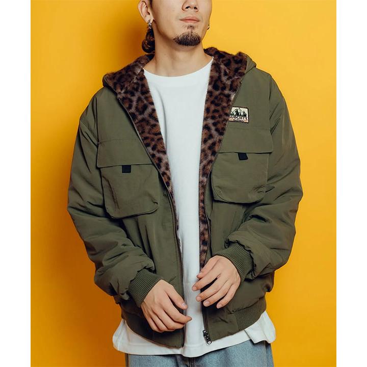 SUBCIETY サブサエティ Reversible nylon fur blouson subciety メンズ ジャケット ブルゾン レオパード柄 リバーシブル 送料無料 atfjkt Subciety（サブサエティ） ジャケット SUBCIETY Reversible nylon fur