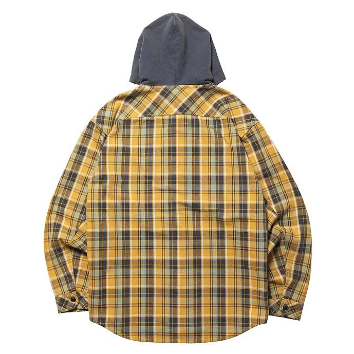 リベレイダース シャツ Liberaiders HOODED PLAID SHIRT メンズ
