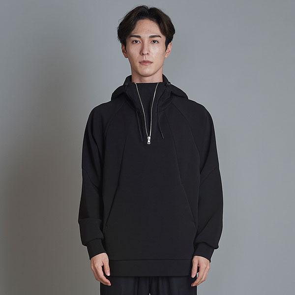 40％OFF SALE セール NO ID. ノーアイディー ボリュームネックハーフZIPパーカ メンズ パーカー プルオーバー atftps NO ID.（ノーアイディー） SALE セール パーカー ボリュームネック