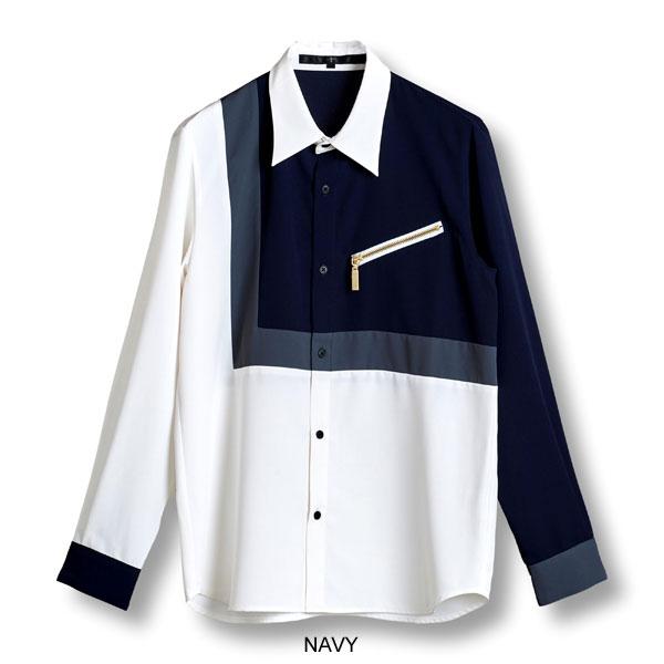 NO ID.（ノーアイディー） SALE セール シャツ マルチクレリックZIP-SH