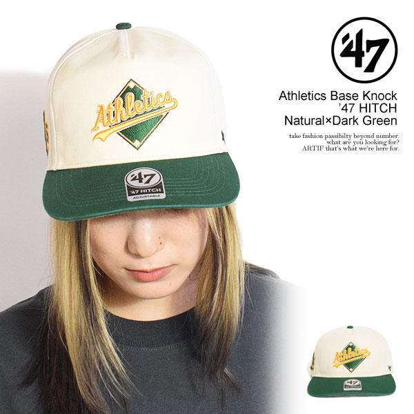47（フォーティーセブン） キャップ '47 Athletics Base Knock ’47 HITCH Natural×Dark ...