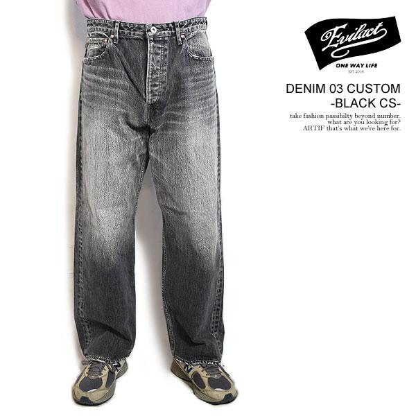 イーブルアクト パンツ EVILACT DENIM 03 CUSTOM -BLACK CS- メンズ デニムパンツ セルビッチデニム ワイドデニム : ARTIF - 通販 - Yahoo ...