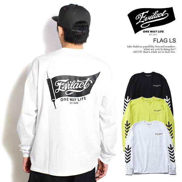 イーブルアクト Tシャツ EVILACT FLAG LS メンズ 長袖 ロンT バイカー 送料無料 ストリート : ARTIF - 通販 - Yahoo!ショッピング