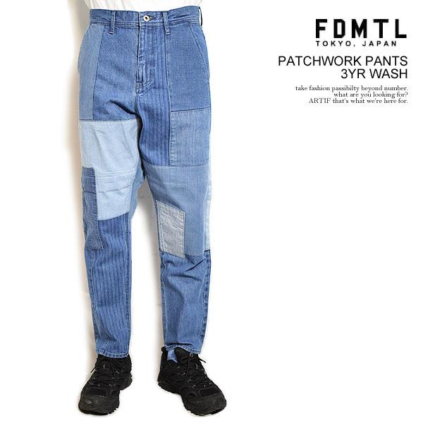 FDMTL ファンダメンタル パンツ PATCHWORK PANTS 3YR WASH メンズ デニム インディゴ パッチワーク 送料無料 ストリート : ARTIF - 通販 - Yahoo ...