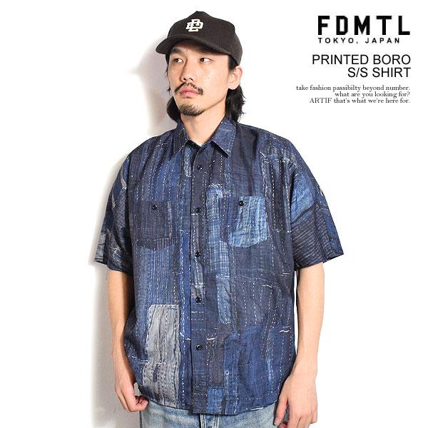 FDMTL ファンダメンタル シャツ PRINTED BORO S/S SHIRT メンズ 半袖シャツ パッチワーク 送料無料 ストリート : ARTIF - 通販 - Yahoo!ショッピング