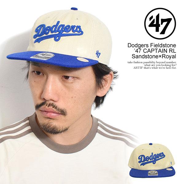 47Brand フォーティーセブン キャップ '47 Dodgers Fieldstone ’47 CAPTAIN RL Sandstone× ...