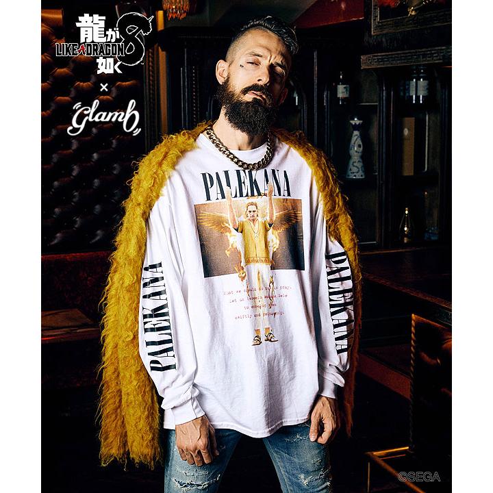 glamb（グラム） glamb×龍が如く8 Tシャツ glamb Bryce Fairchild Long