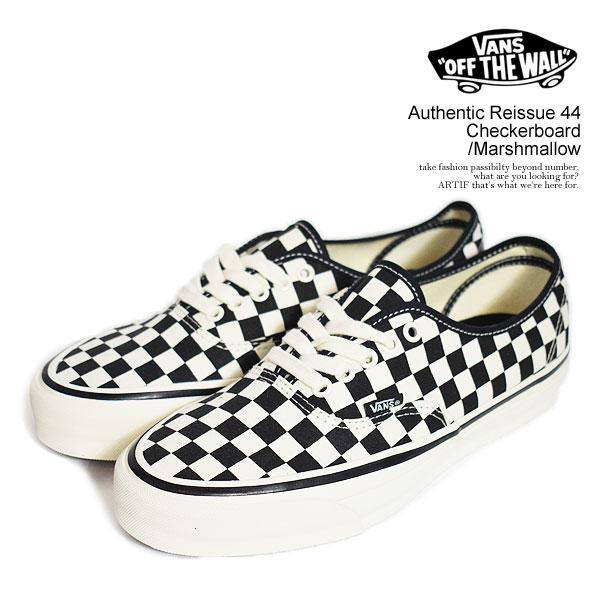 バンズ スニーカー VANS Authentic Reissue 44 Checkerboard/Marshmallow メンズ ヴァンズ ...