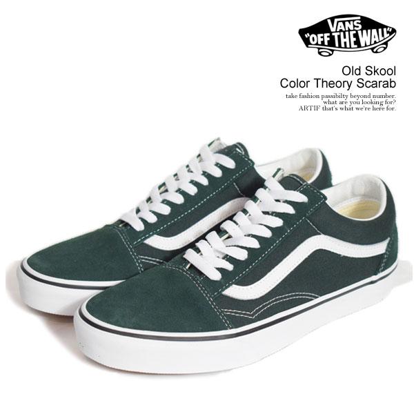 VANS ヴァンズ スニーカー Old Skool Color Theory Scarab メンズ オールドスクール スエード キャンバス ...