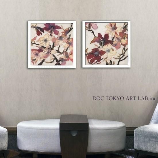 アートポスター モダン Jenni Christensen Magnolias XX 絵画 壁掛け おしゃれ 額入り アートパネル アート ...