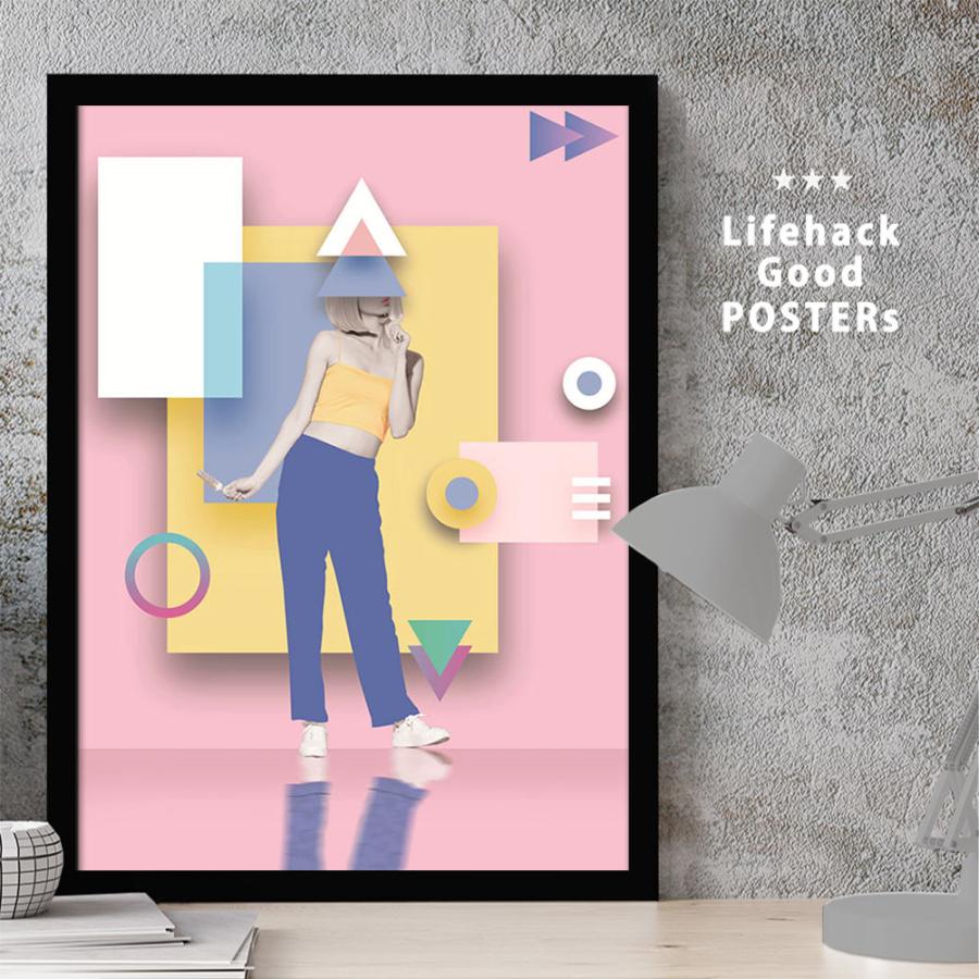LIFEHACKポスター 女性 選べるサイズ A4 ポスター A3 フレーム アートプリント : 壁面装飾 内装用壁アート ARTLABO - 通販 - Yahoo!ショッピング
