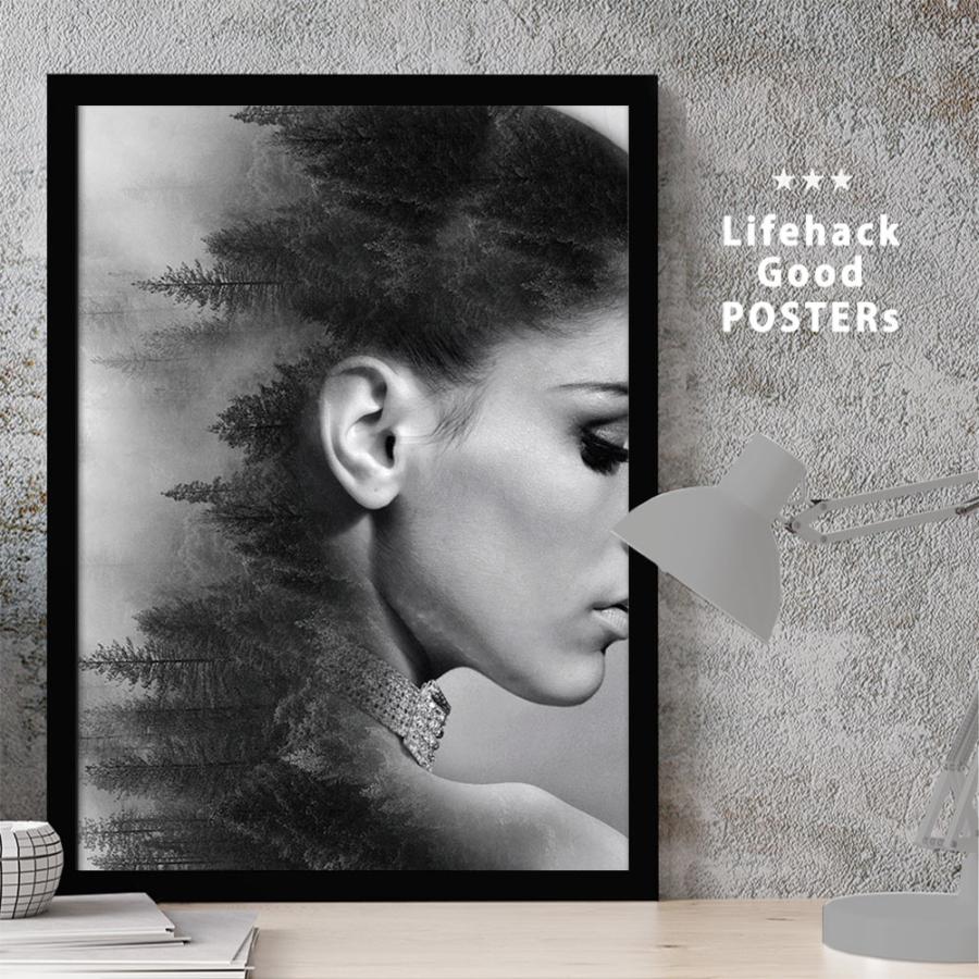 LIFEHACKポスター 女性 選べるサイズ A4 ポスター A3 フレーム アートプリント : 壁面装飾 内装用壁アート ARTLABO - 通販 - Yahoo!ショッピング