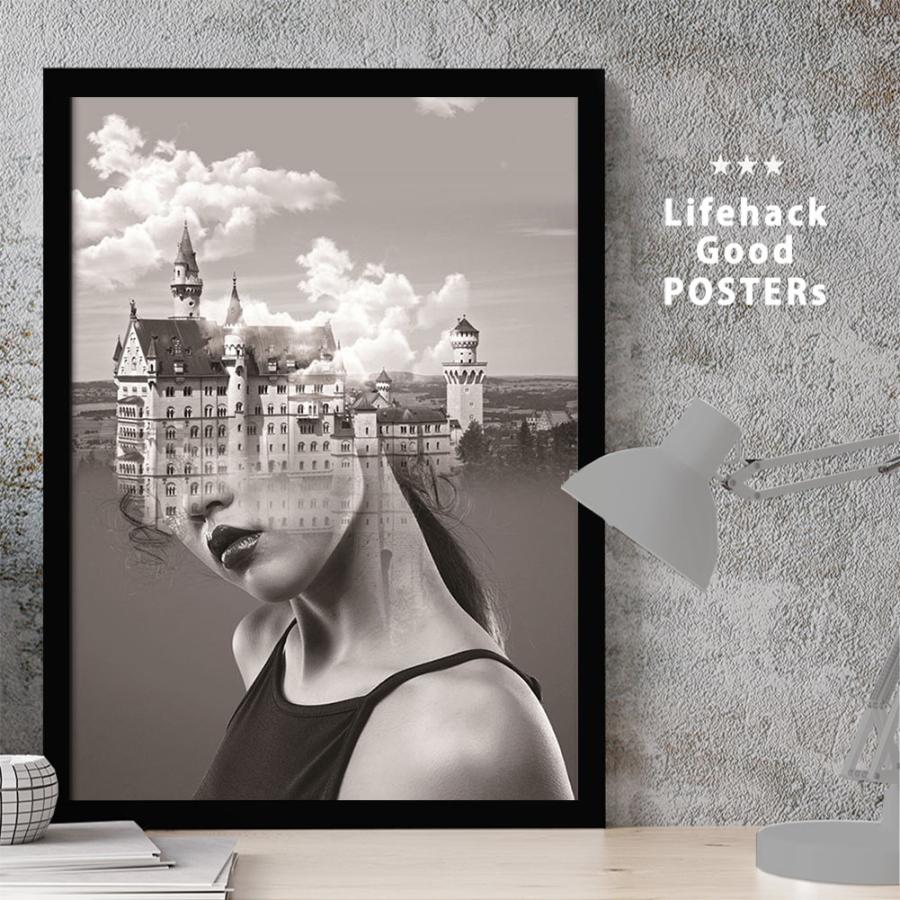 LIFEHACKポスター 女性 選べるサイズ A4 ポスター A3 フレーム アートプリント : 壁面装飾 内装用壁アート ARTLABO - 通販 - Yahoo!ショッピング