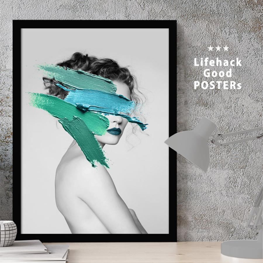 LIFEHACKポスター 女性 選べるサイズ A4 ポスター A3 フレーム アートプリント :powom69:壁面装飾 内装用壁アート ARTLABO - 通販 - Yahoo!ショッピング