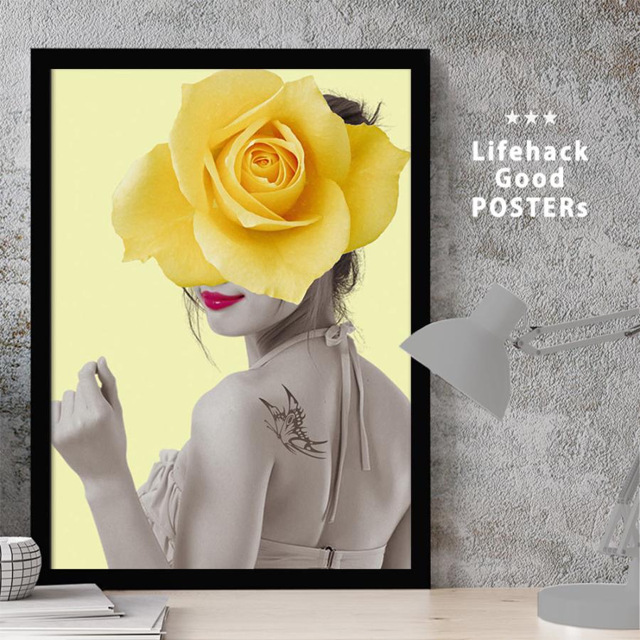 LIFEHACKポスター 女性 選べるサイズ A4 ポスター A3 フレーム アートプリント : 壁面装飾 内装用壁アート ARTLABO - 通販 - Yahoo!ショッピング