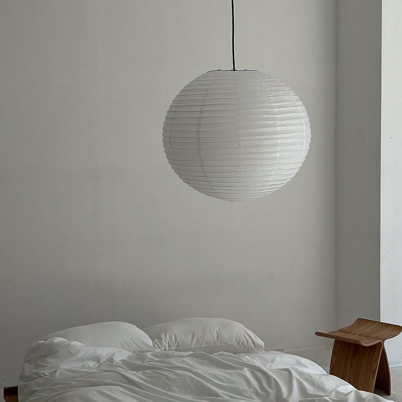 ホワイト Rice Paper Shade Large 60cm 和紙 ペンダントライト [ART OF BLACK] : light ...