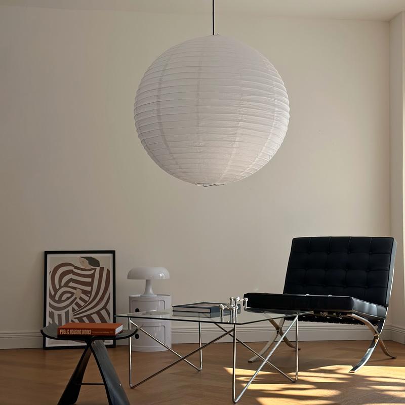 ホワイト Rice Paper Shade Extra large 80cm 和紙 ペンダントライト [ART OF BLACK] : ART ...