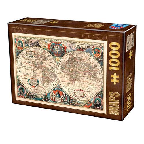ジグソーパズル・D-Toys・75710-MA01 Vintage Map 1000 ピース 47×68 cm : ART PUZZLE ...