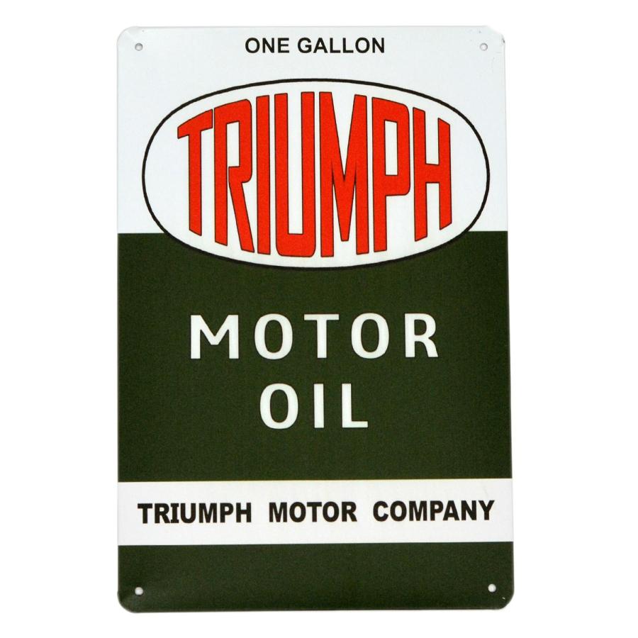 サインボード TRIUMPH MOTOR OIL ガレージ 看板 ブリキ看板 メタルサイン A4サイズ アメ雑 アメリカン雑貨 : avsb-548 : ギャラリー蓮華 - 通販 ...
