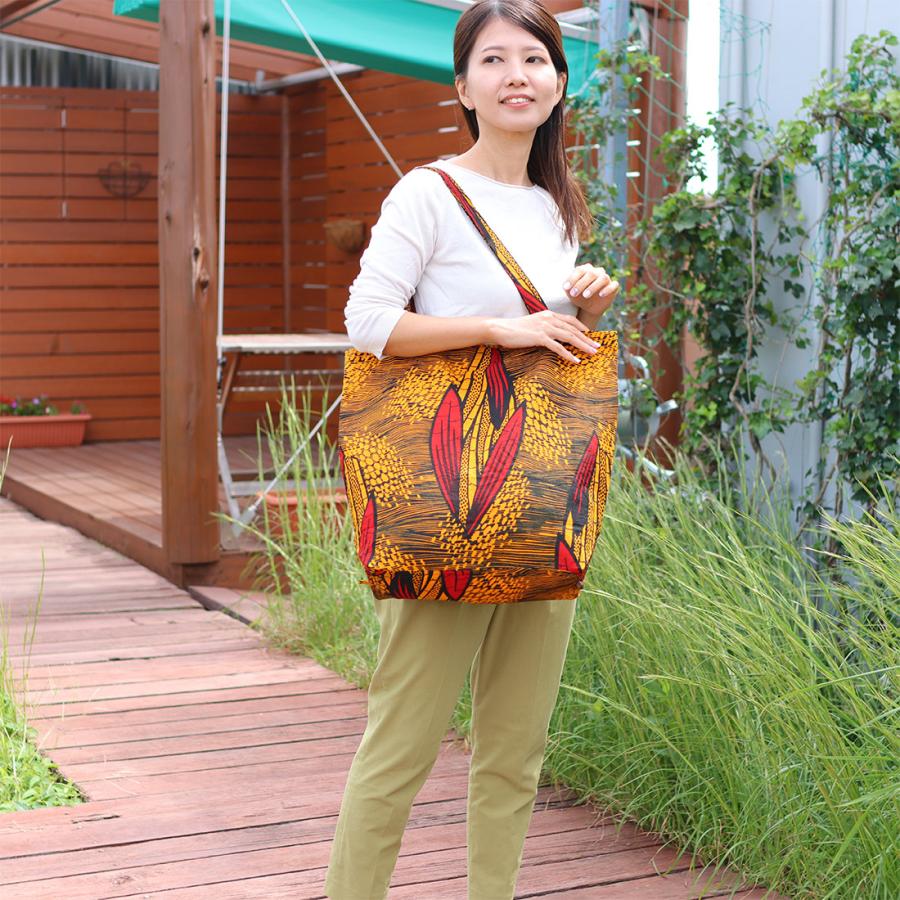 エコポケッタブルバッグ アフリカンプリント バウンド エコバッグ アフリカン カンガ アジアン エスニック ecobag-1 : ギャラリー蓮華 - 通販 - Yahoo!ショッピング