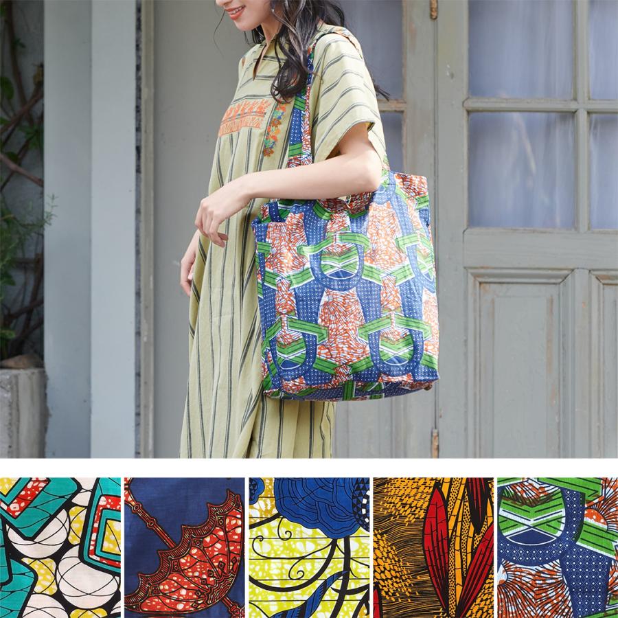 エコポケッタブルバッグ アフリカンプリント エコバッグ アフリカン カンガ アジアン エスニック ecobag-3 : ギャラリー蓮華 - 通販 - Yahoo!ショッピング