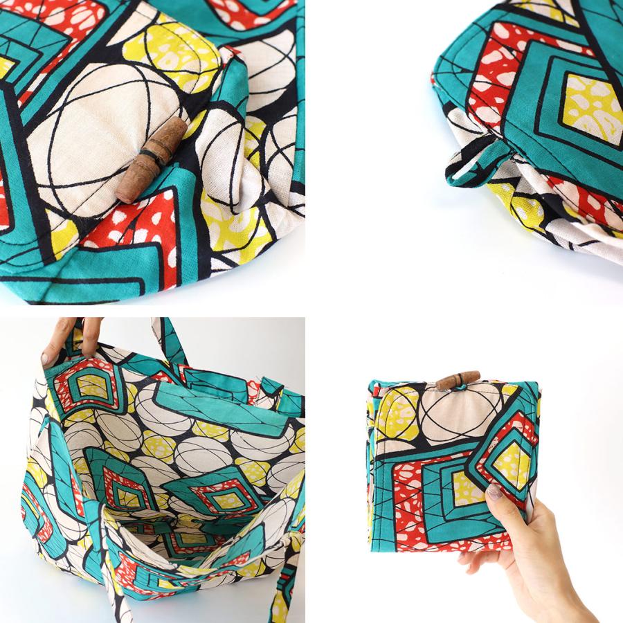 エコポケッタブルバッグ アフリカンプリント エコバッグ アフリカン カンガ アジアン エスニック ecobag-3 : ギャラリー蓮華 - 通販 - Yahoo!ショッピング