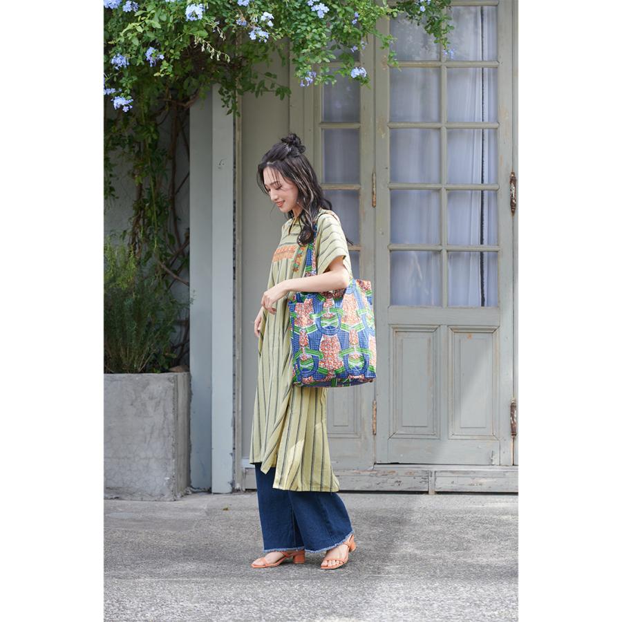 エコポケッタブルバッグ アフリカンプリント エコバッグ アフリカン カンガ アジアン エスニック ecobag-3 : ギャラリー蓮華 - 通販 - Yahoo!ショッピング
